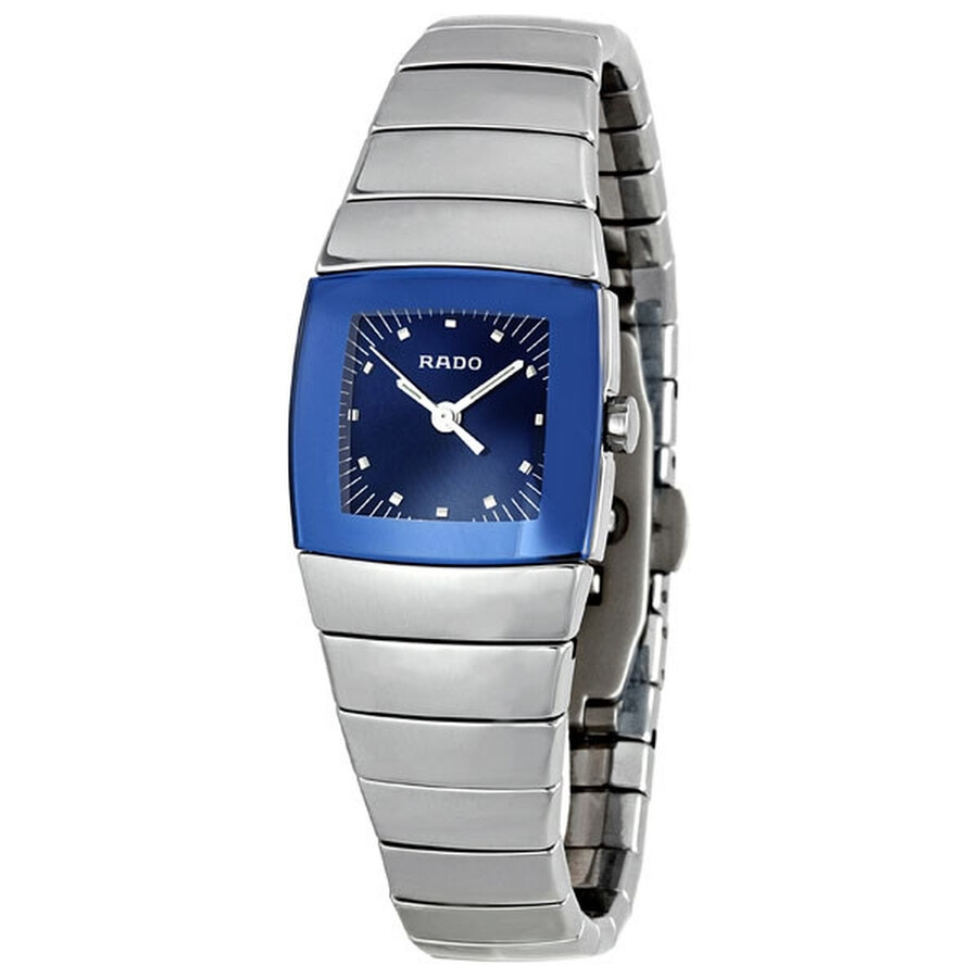 Rado Sintra Blue Dial Platinium Ceramic Ladies Watch R13812202 ...