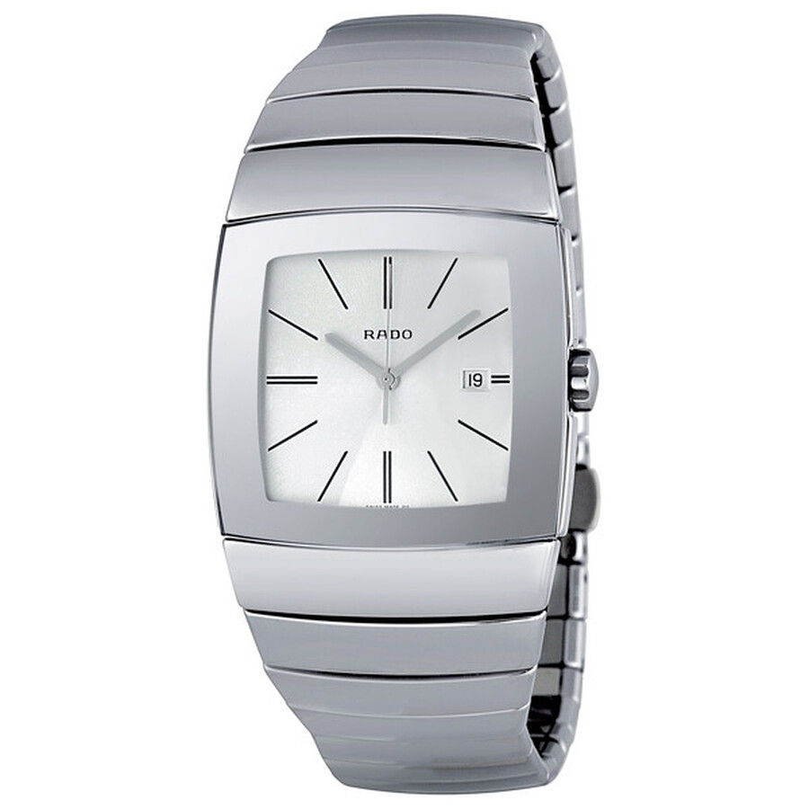 Rado Sintra Silver Dial Ceramic Men's Watch R13720122 7612819043647 ...