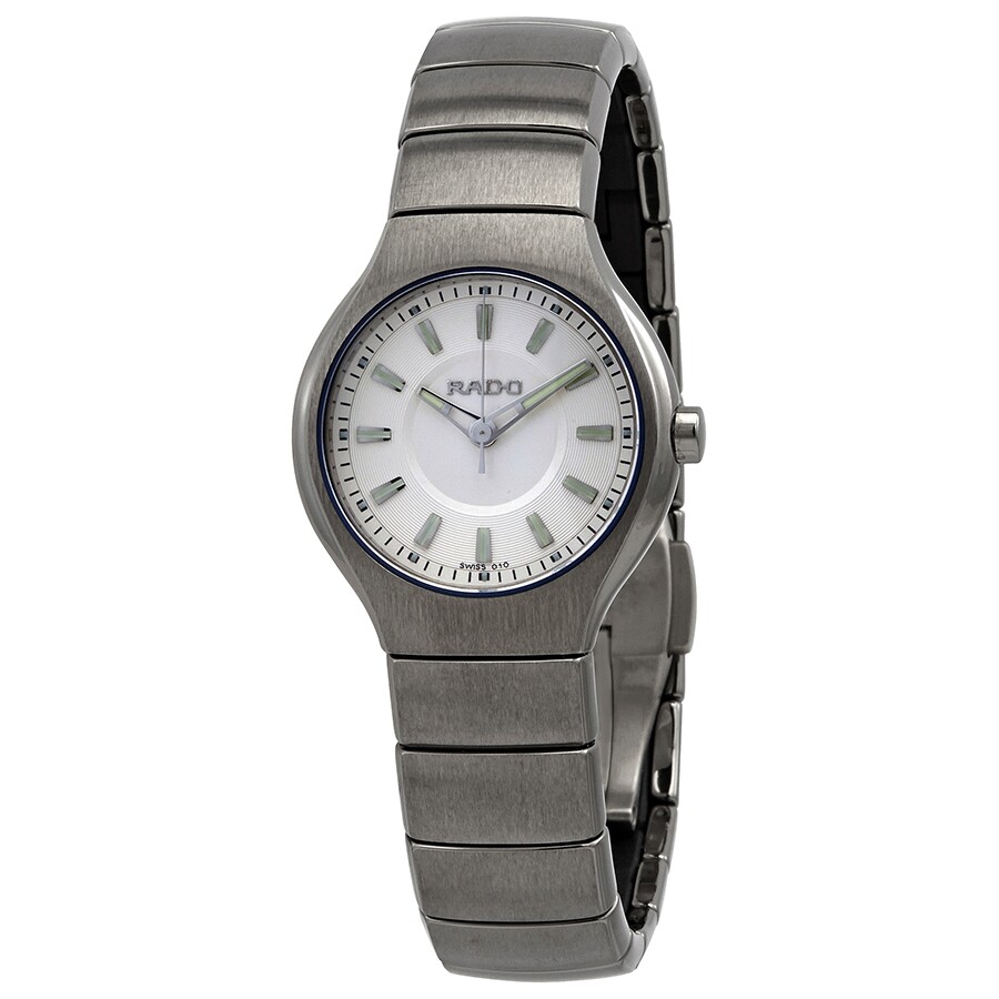 Rado True Quartz Silver Dial Ladies Watch R27676102 7612819031828 ...