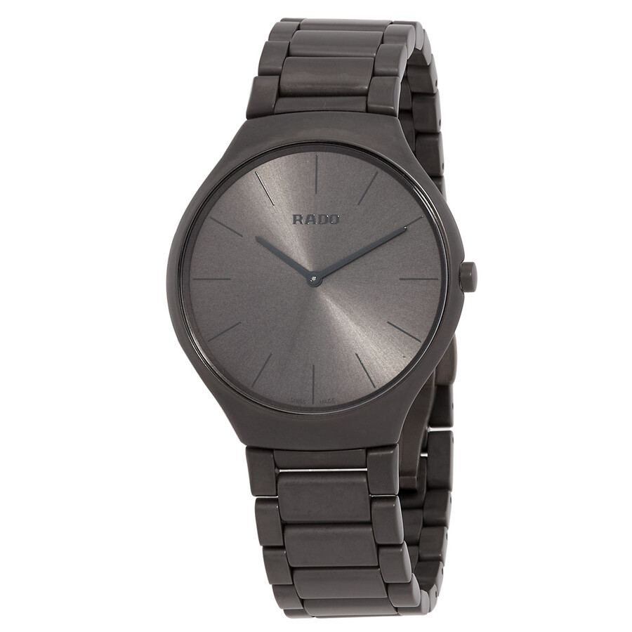 Rado True Thinline Les Couleurs Quartz Grey Dial Unisex Watch R27091612 ...