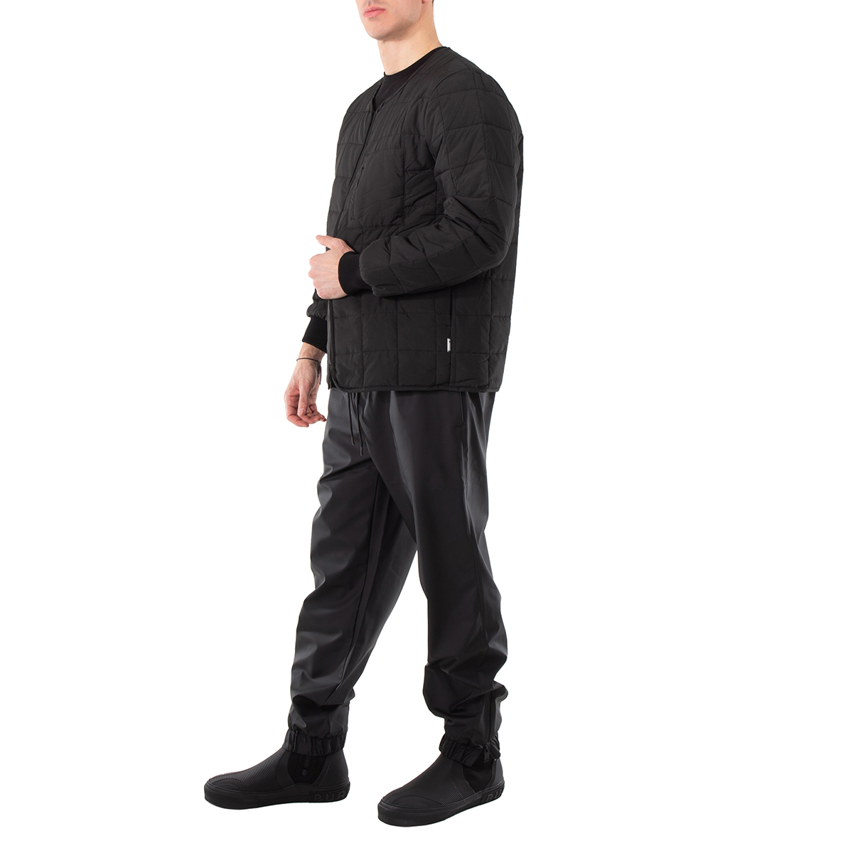 Rains Black Regular-Fit Lightweight Waterproof Pants, Size X-Small ...