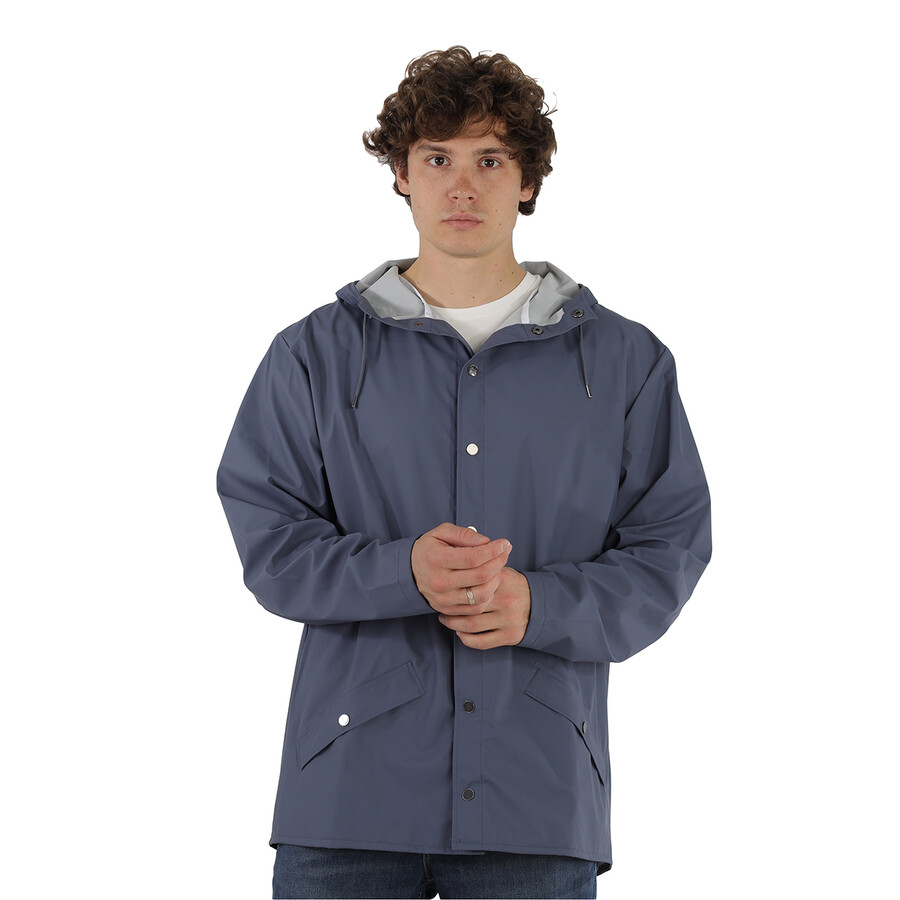 Rains Blue Waterproof Lightweight Jacket, Size X-Small/Small 12010 ...