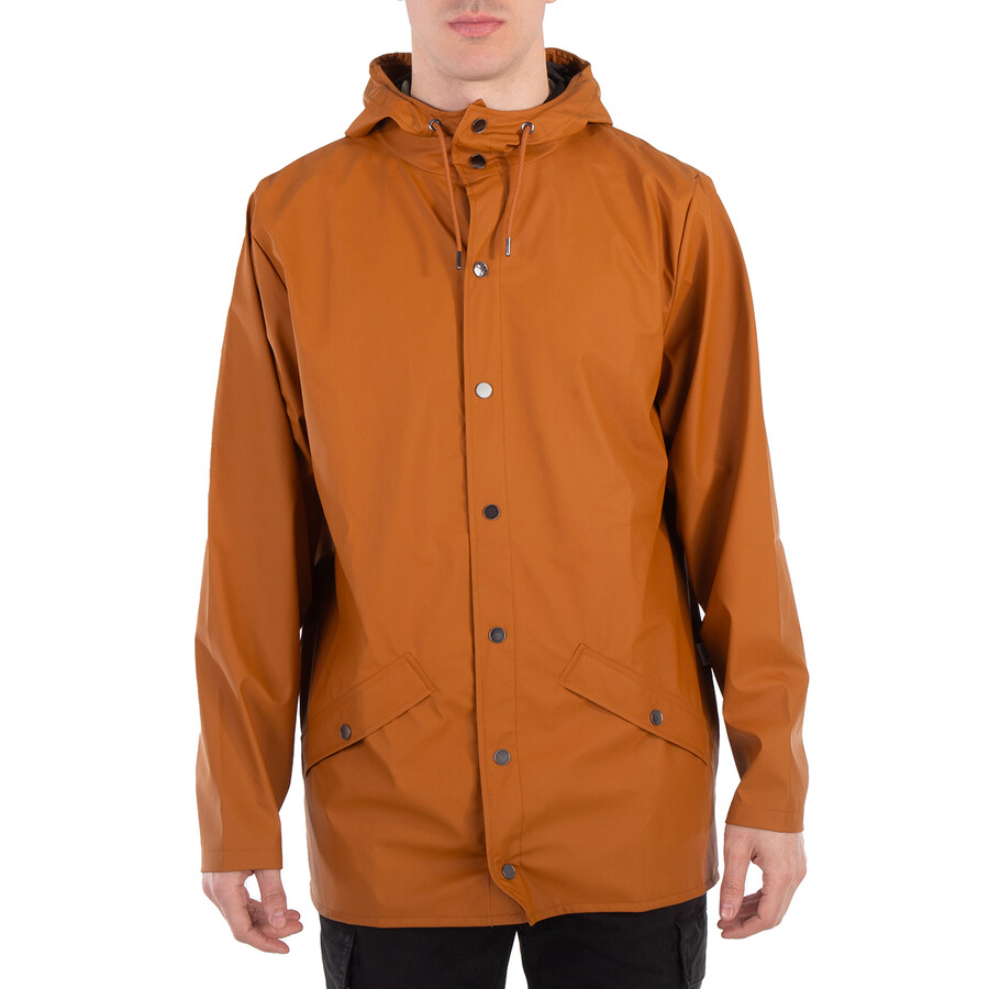 Rains Men's Rust Classic Lightweight Waterproof Jacket, Size X-Small ...