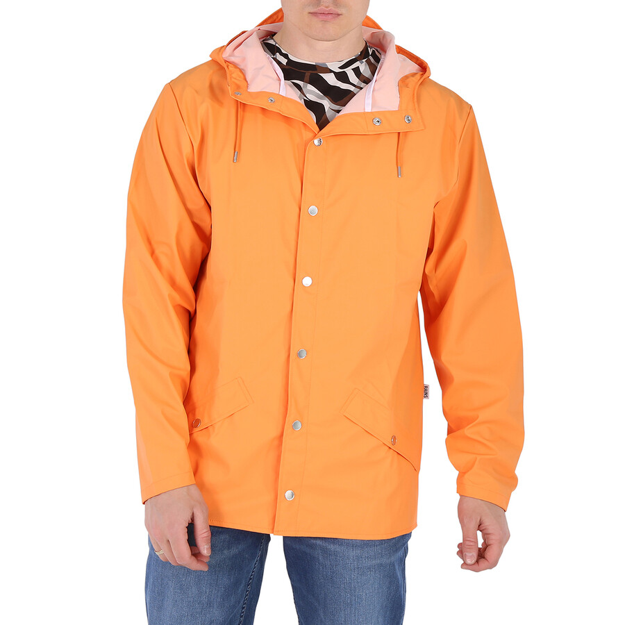 Rains Orange Waterproof Lightweight Jacket, Size X-Small 12010 ORN ...