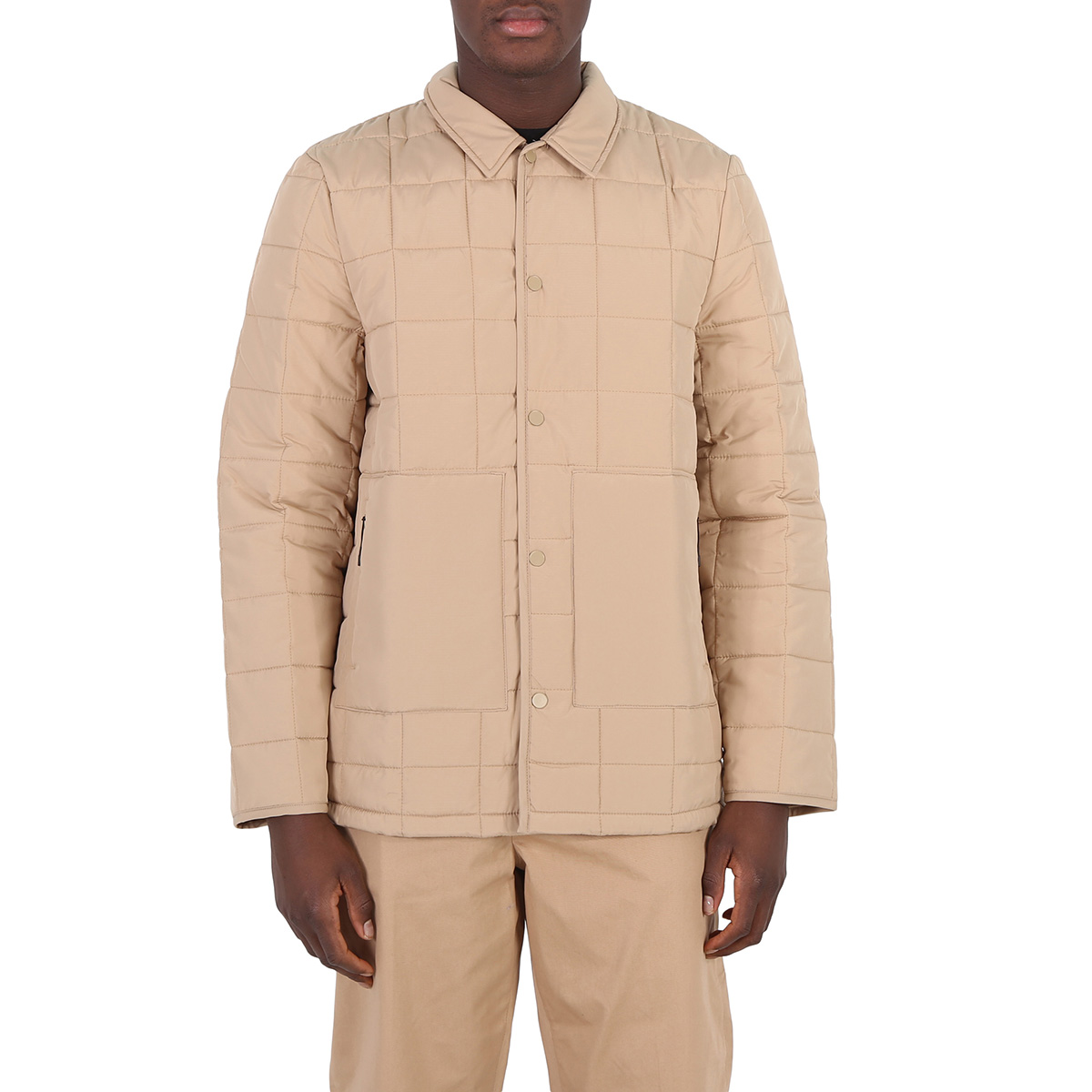 Rains Sand Liner Water-Repellent Quilted Shirt Jacket, Size X-Small ...