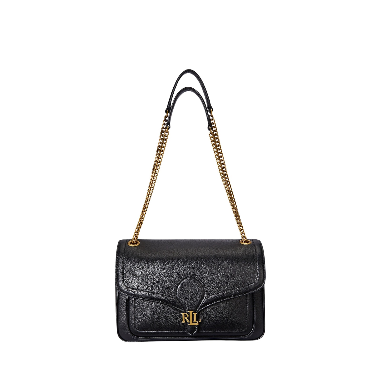 Ralph Lauren Bradley Md Shoulder Bag Medium 431974551001 BLACK ...