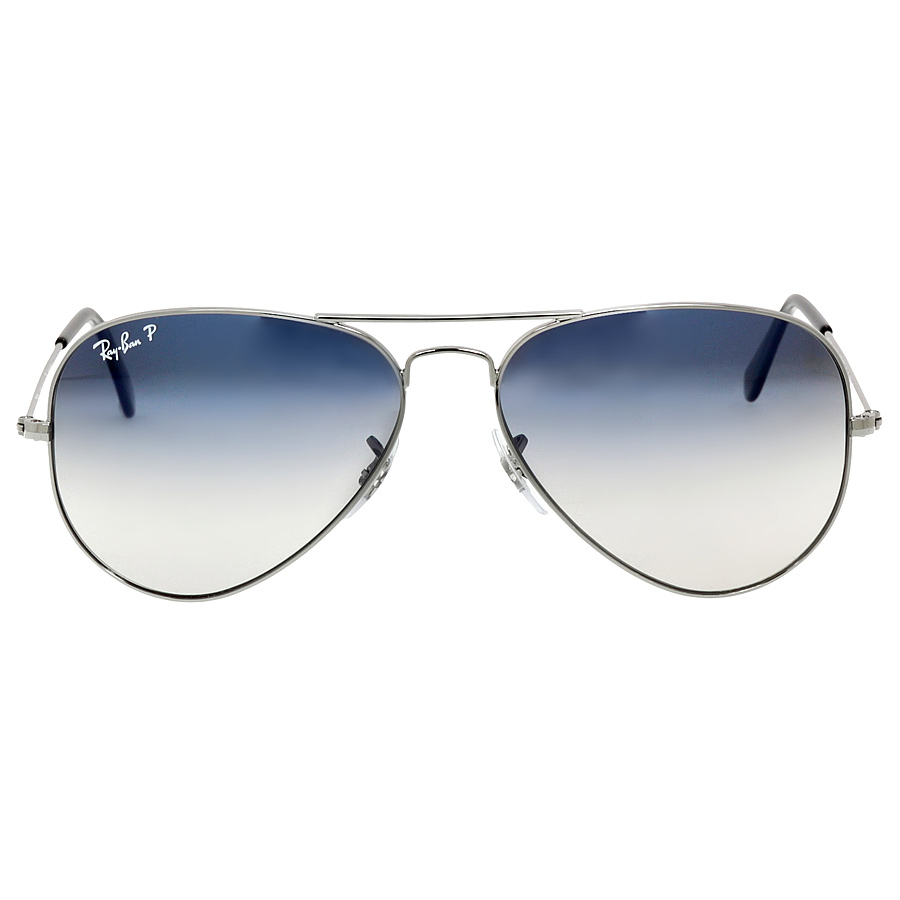 Ray-Ban Aviator 58mm Sunglasses - Polarized Blue Grey Gradient RB3025 ...