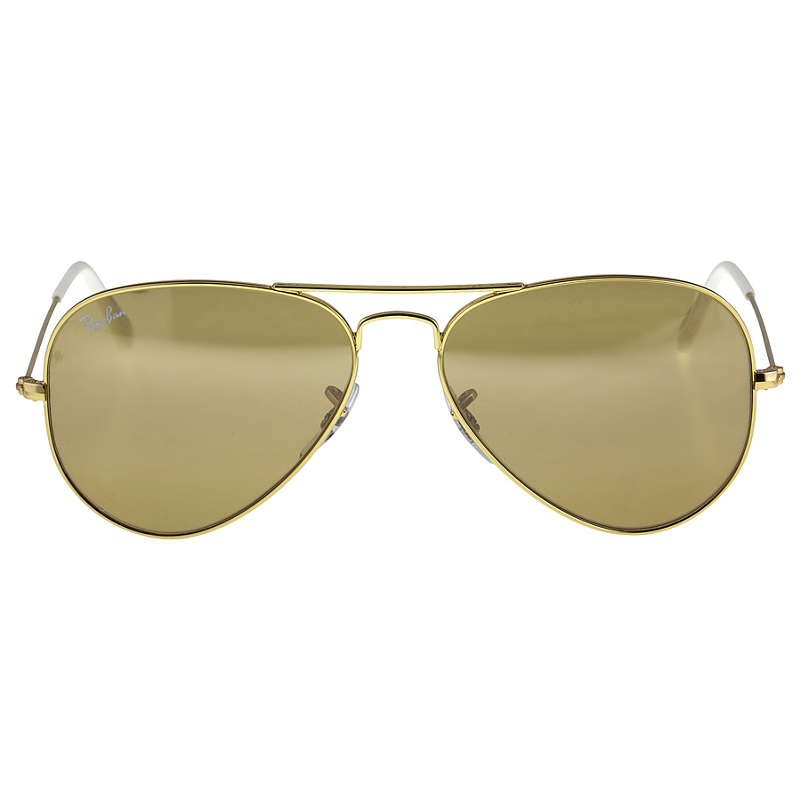 Ray-Ban Aviator Gradient Brown/Silver Men's Sunglasses RB3025 001/3K 55 ...