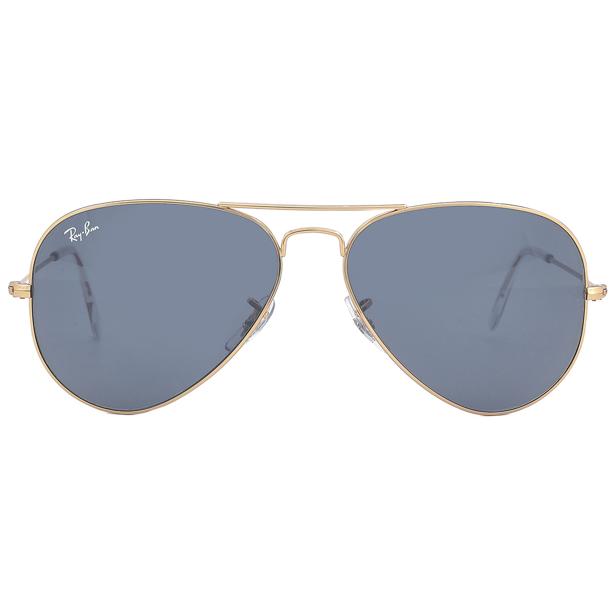 Ray-Ban Aviator Rose Gold Blue Pilot Unisex Sunglasses RB3025 9202R5 58 ...