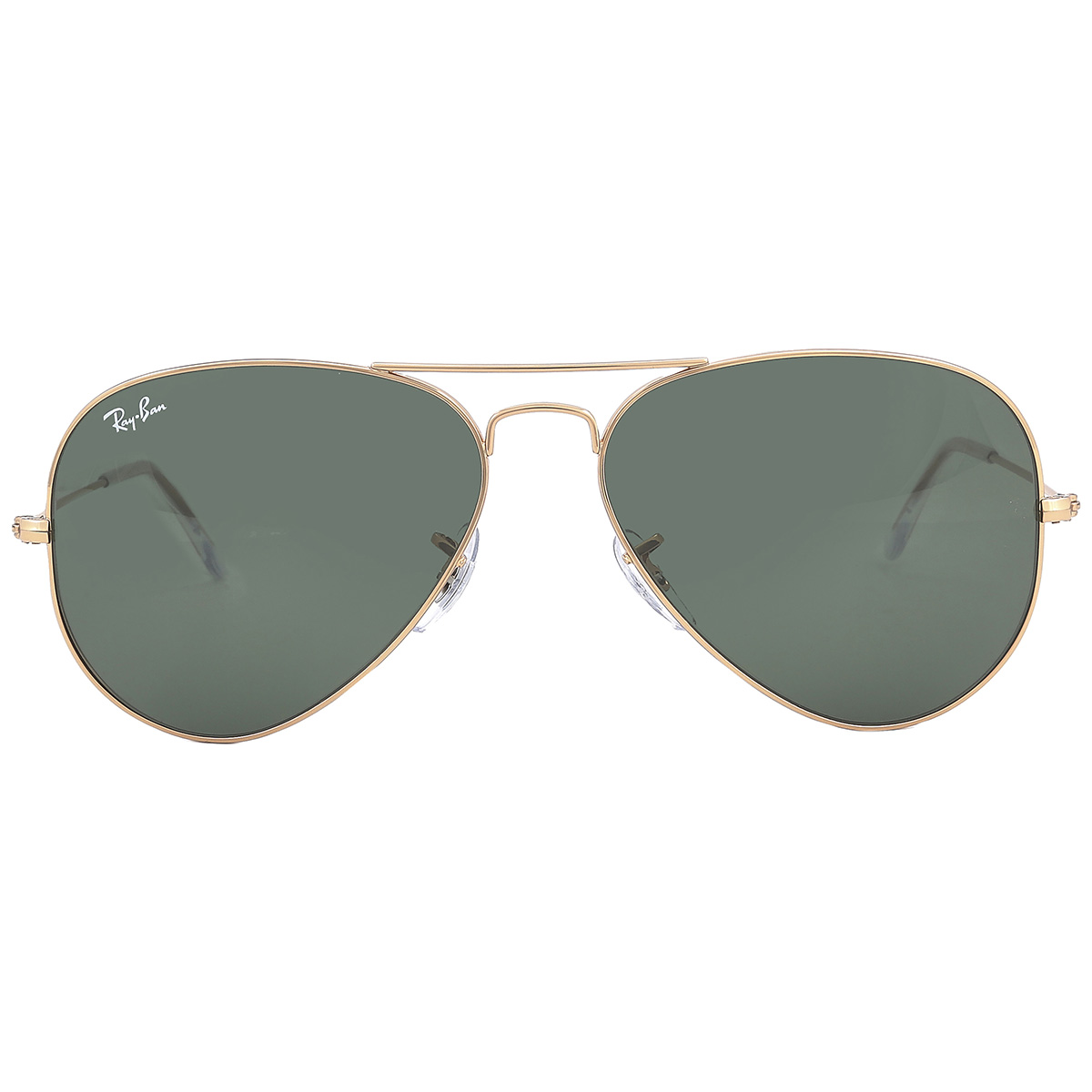 Ray-Ban Aviator Rose Gold Green Pilot Unisex Sunglasses RB3025 920231 ...