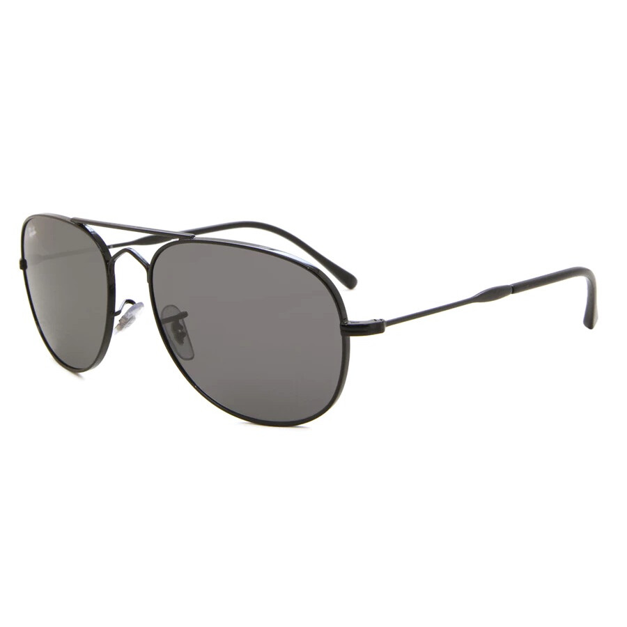 Ray-Ban Bain Bridge Dark Grey Pilot Unisex Sunglasses RB3735 002/B1 60 ...