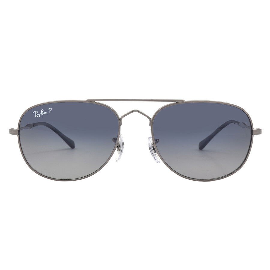 Ray-Ban BAIN BRIDGE Polarized Blue Gradient Pilot Unisex Sunglasses ...