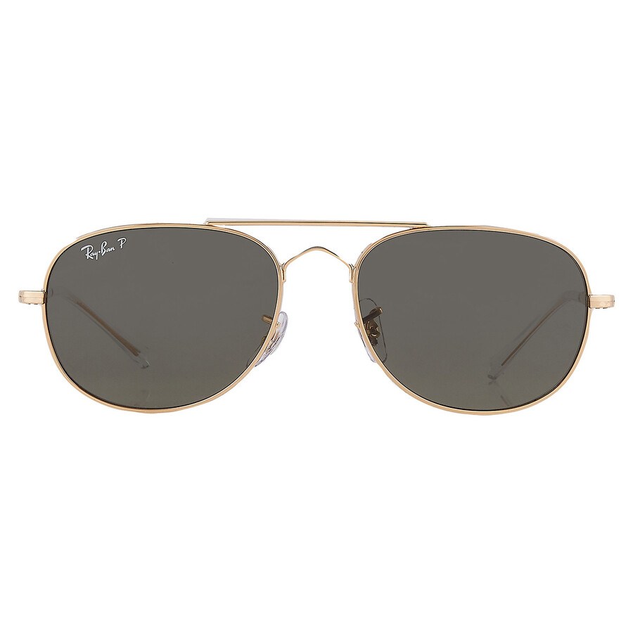 Ray-Ban Bain Bridge Polarized Green Pilot Unisex Sunglasses RB3735 001/ ...