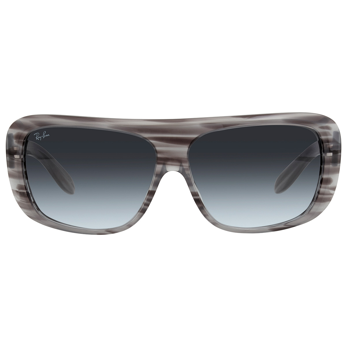 Ray-Ban Blair Blue Gradient Grey Rectangular Unisex Sunglasses RB2196 ...