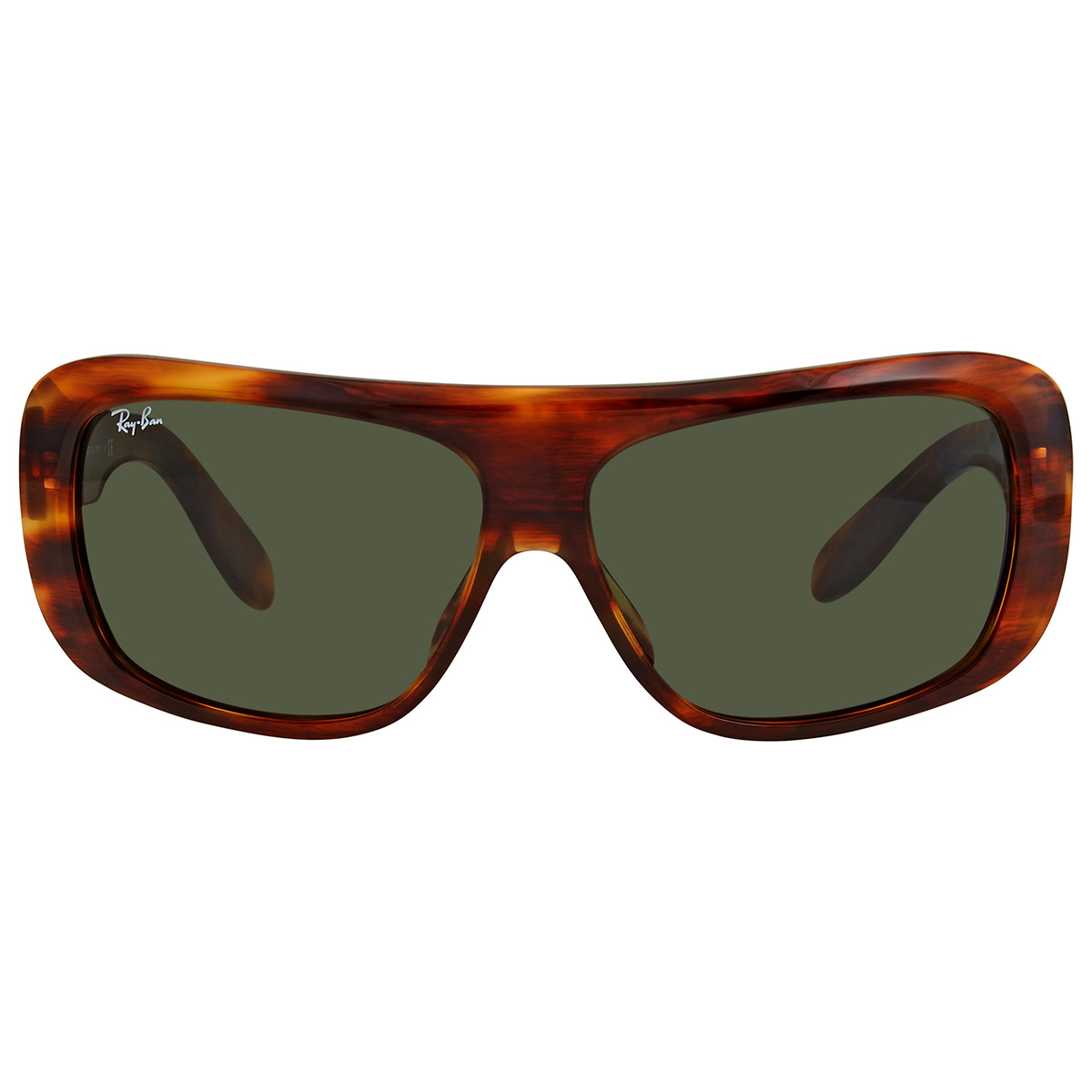 Ray-Ban Blair Green Classic G-15 Rectangular Unisex Sunglasses RB2196 ...