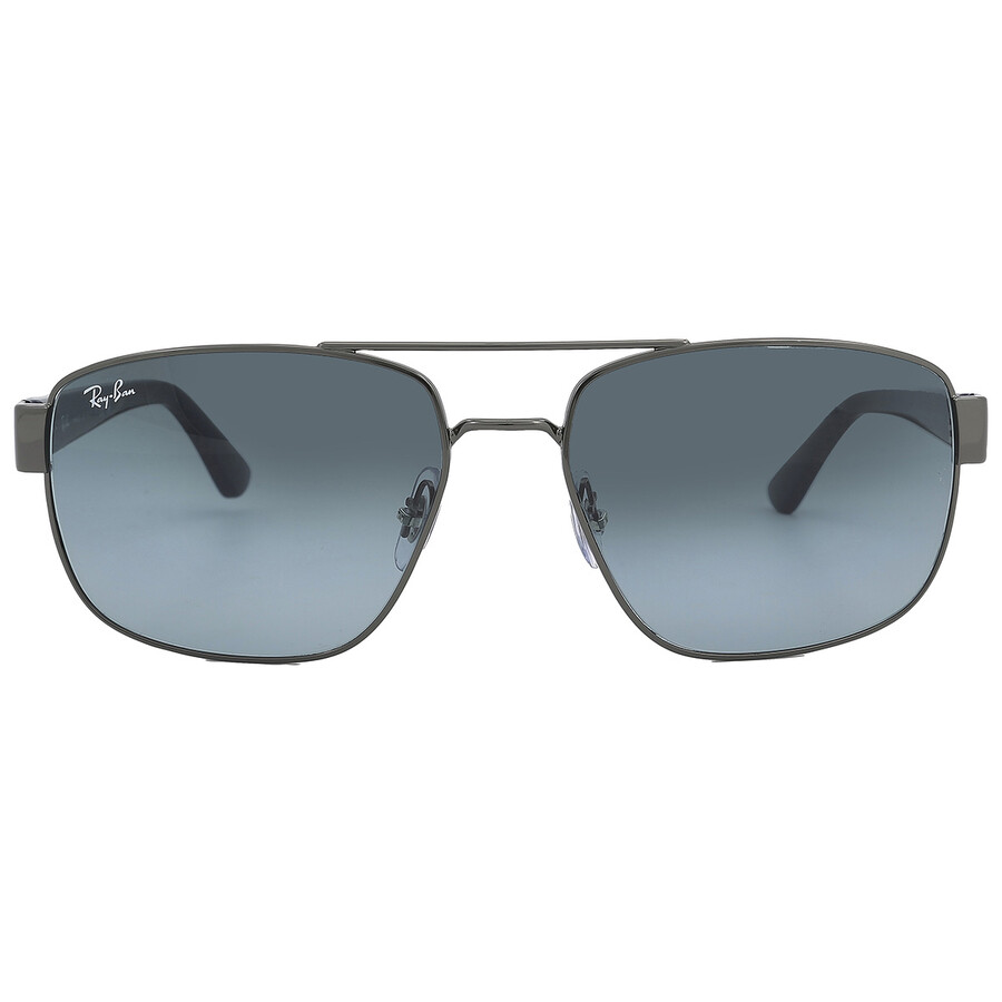 Ray-Ban Blue Gradient Grey Aviator Men's Sunglasses RB3663 004/3M 60 ...