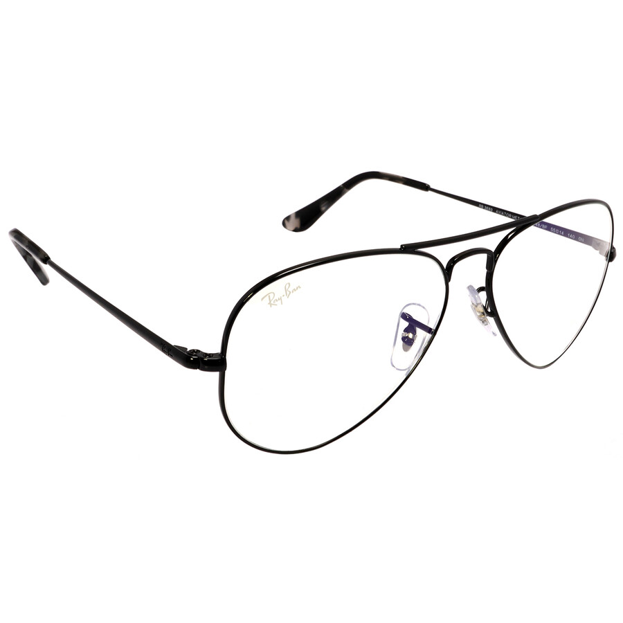 Ray-Ban Blue Light Clear Aviator Unisex Sunglasses RB3689 9148BF 55 ...