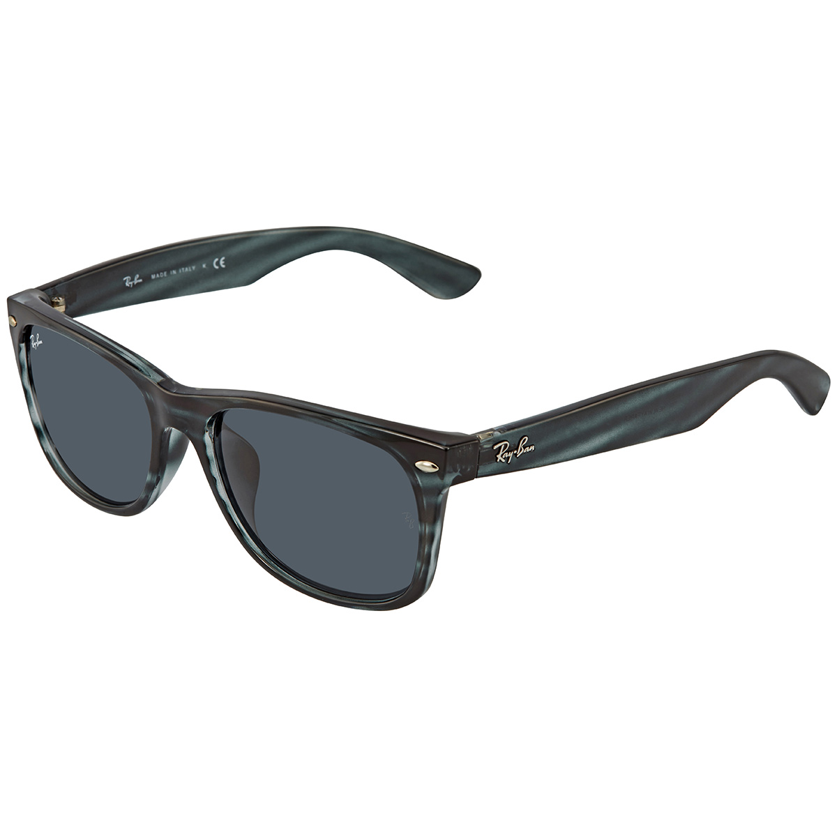 Ray-Ban Blue New Wayfarer Unisex Sunglasses 0RB2132F 6432R558 ...