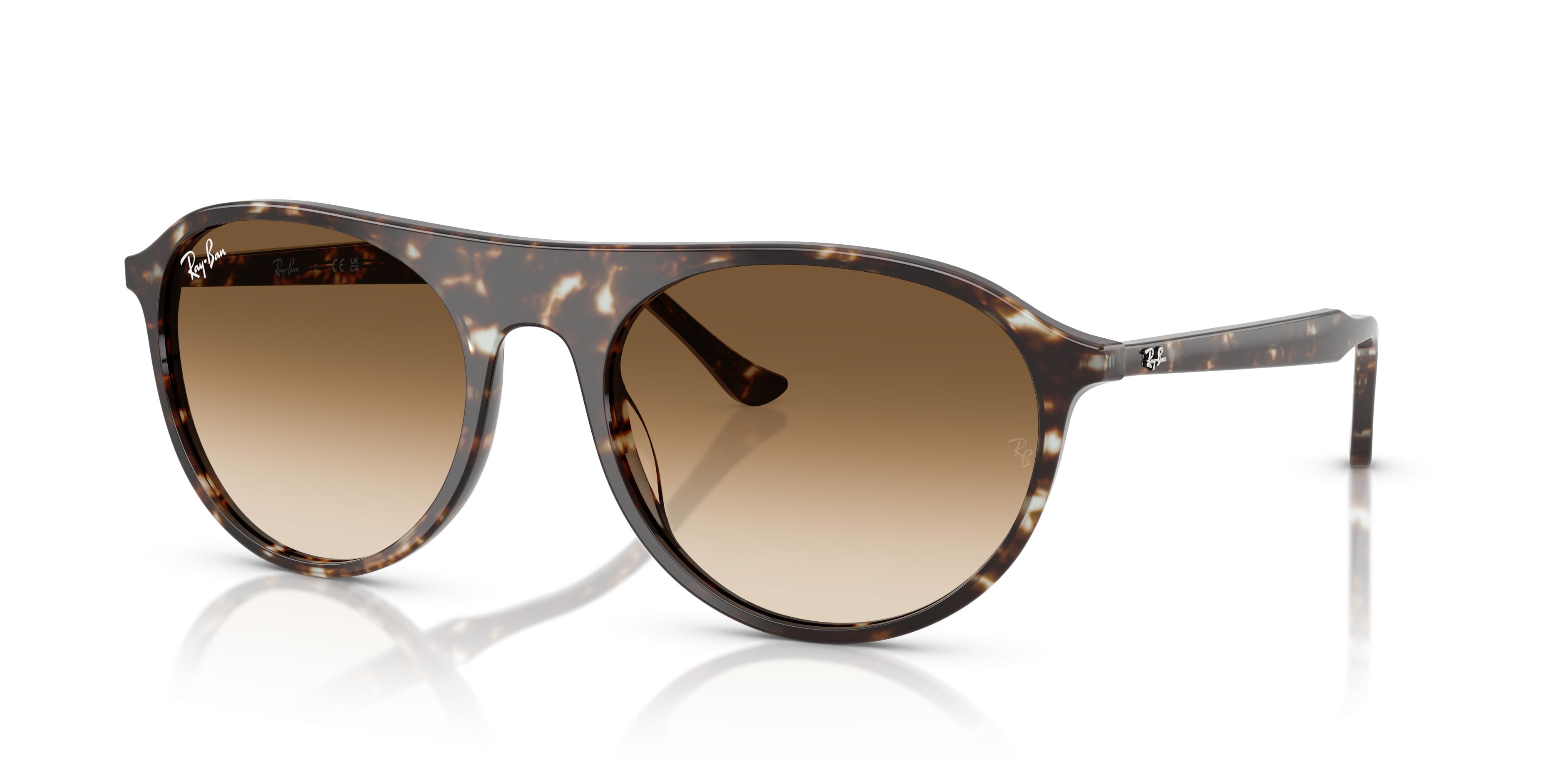 Ray-Ban Brown Gradient Pilot Unisex Sunglasses RB2215 143151 59 ...