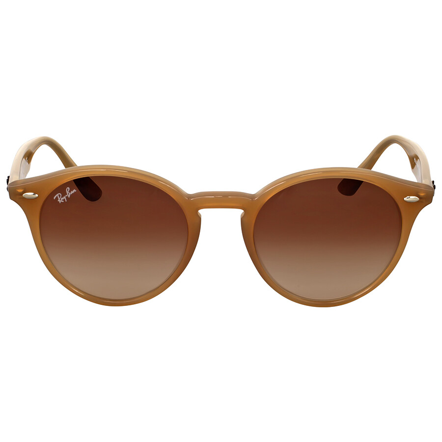 Ray-Ban Brown Gradient Round Unisex Sunglasses RB2180F 616613 49 ...