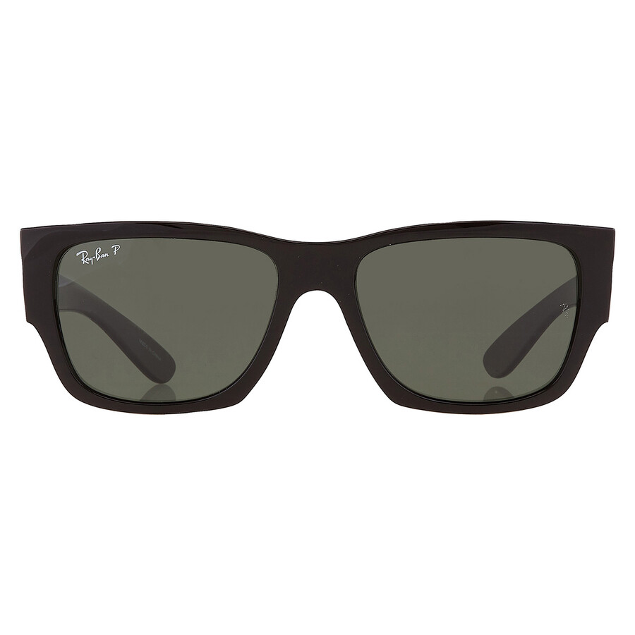 Ray-Ban Carlos Polarized Green Rectangular Unisex Sunglasses RB0947S ...