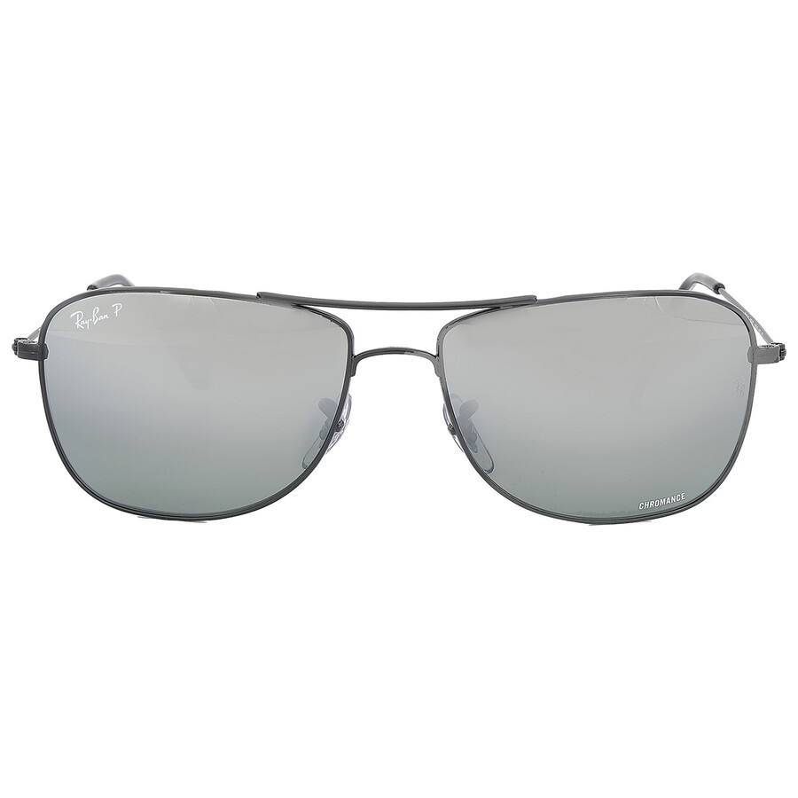 Ray-Ban Chromance Grey Rectangular Unisex Sunglasses RB3543 0025L 59 ...