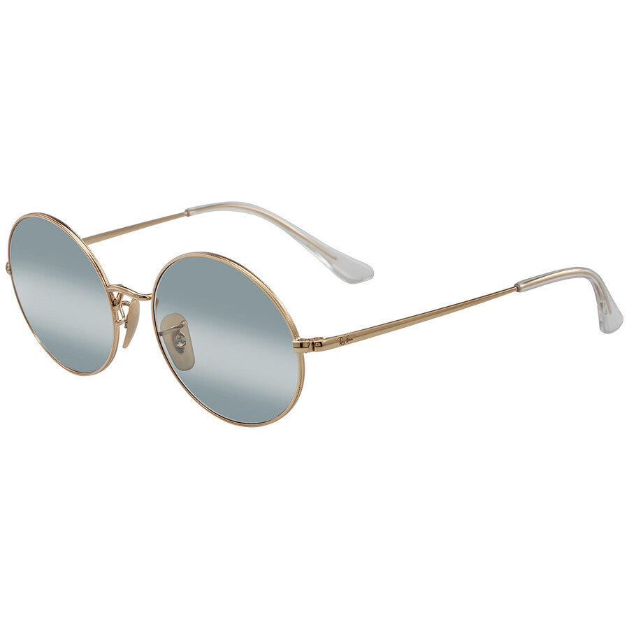 Ray-Ban Clear Blue Round Unisex Sunglasses RB1970 001/GA 54 ...