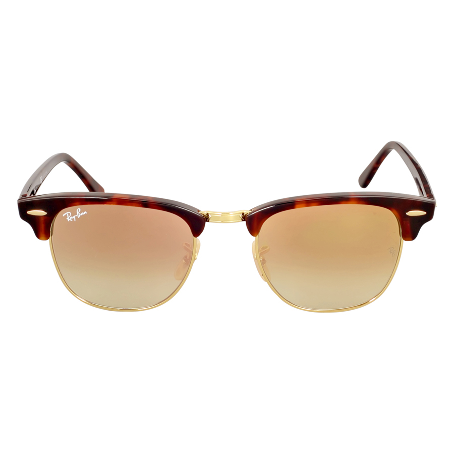 Ray-Ban Clubmaster Copper Gradient Flash Square Unisex Sunglasses ...