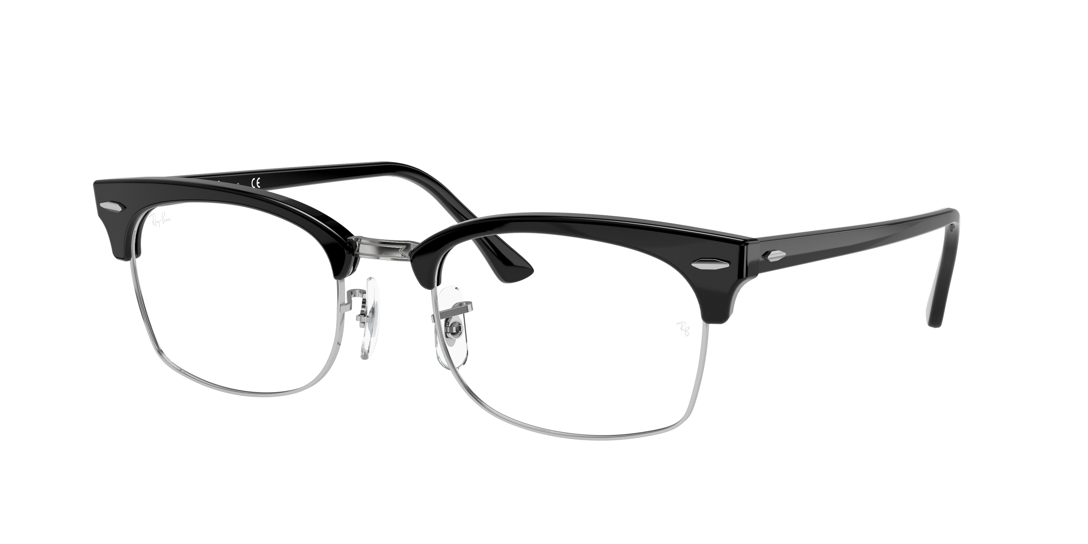 Ray-Ban Clubmaster Square Demo Unisex Eyeglasses RX3916V 2000 52 ...