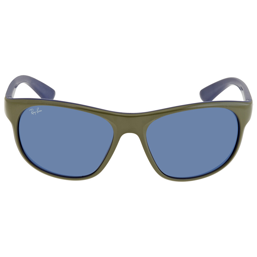 Ray-Ban Dark Blue Classic Rectangular Unisex Sunglasses RB4351 657080 ...