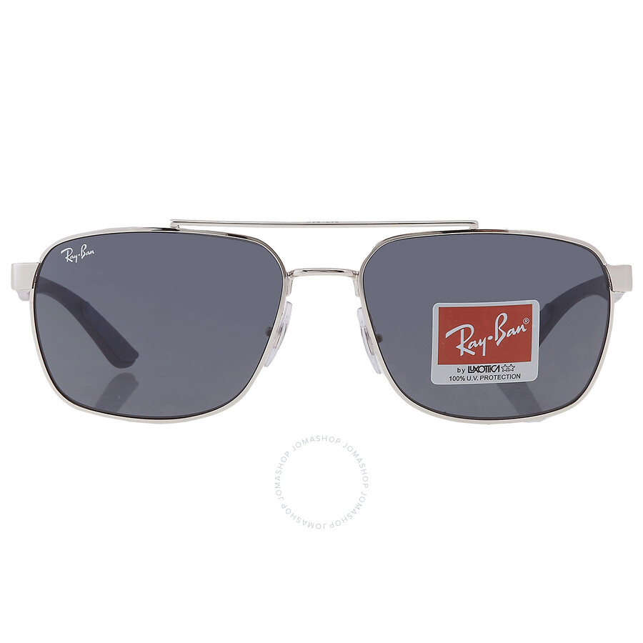 Ray-Ban Dark Gray Rectangular Unisex Sunglasses RB3701 924387 59 ...