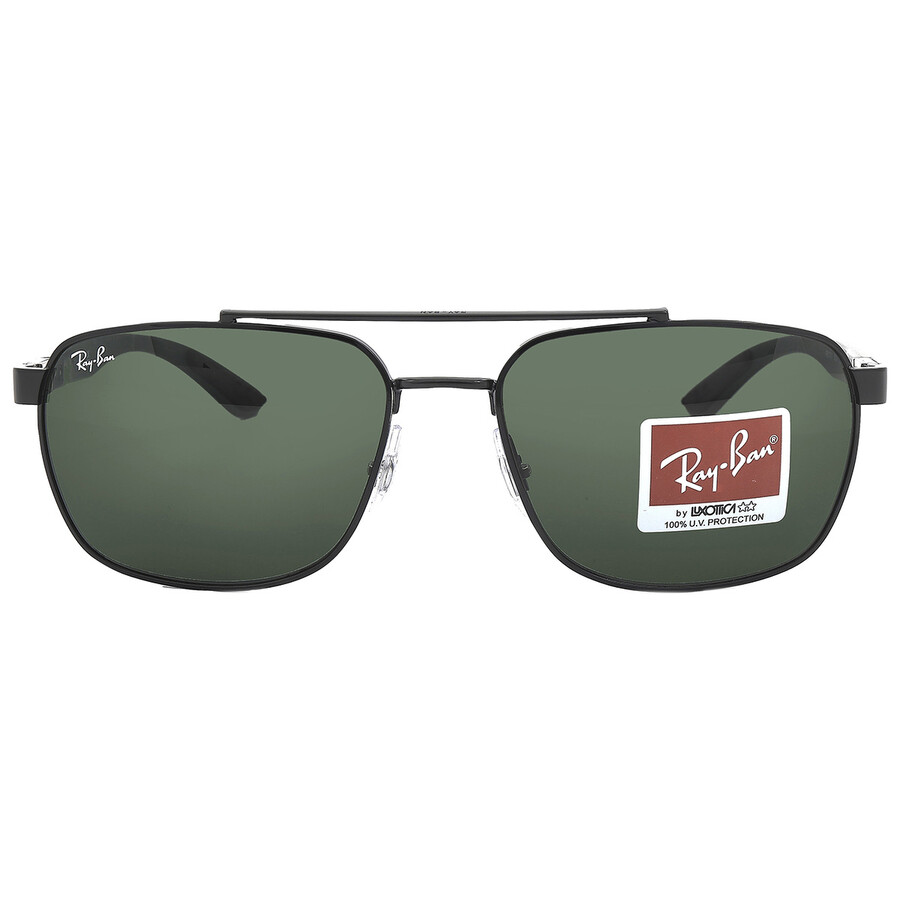 Ray-Ban Dark Green Rectangular Men's Sunglasses RB3701 002/71 59 ...