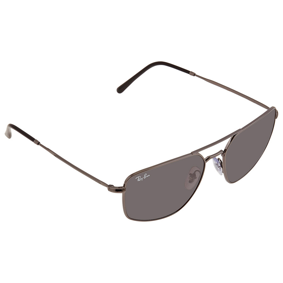 Ray-Ban Dark Grey Rectangular Unisex Sunglasses RB3666 004/B1 56 ...