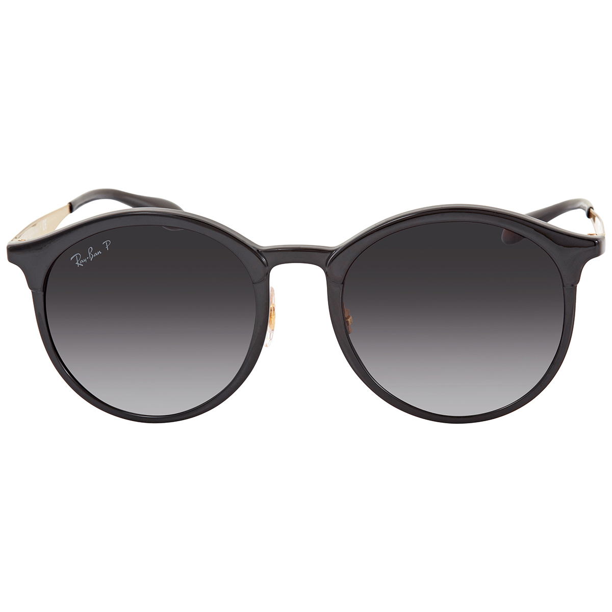 Ray Ban Emma Polarized Grey Gradient Round Sunglasses RB4277F 6306T3 53 ...