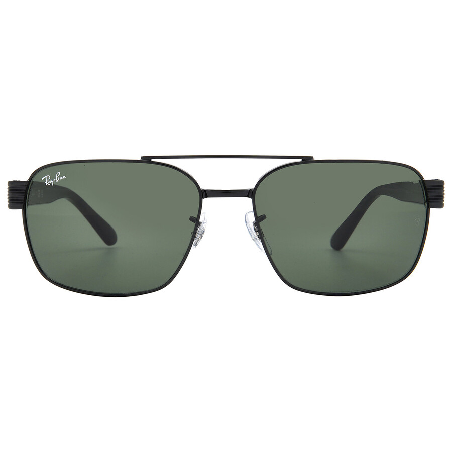 Ray-Ban G-15 Green Rectangular Unisex Sunglasses RB3751 002/31 58 ...