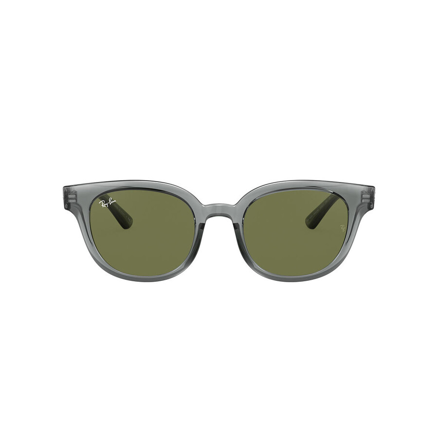 Ray-Ban Green Round Sunglasses RB4324 64504E50 8056597122702 ...