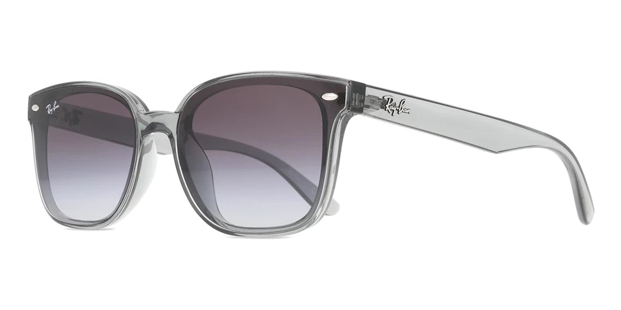 Ray-Ban Grey Gradient Rectangular Unisex Sunglasses RB4461D 64508G 64 ...