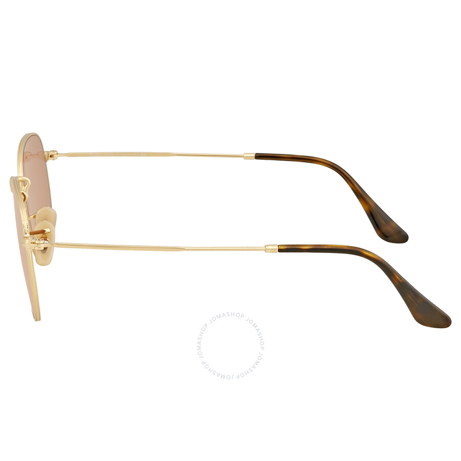 Ray Ban Hexagonal Flat Lenses Copper Flash Men's Sunglasses RB3548N 001 ...