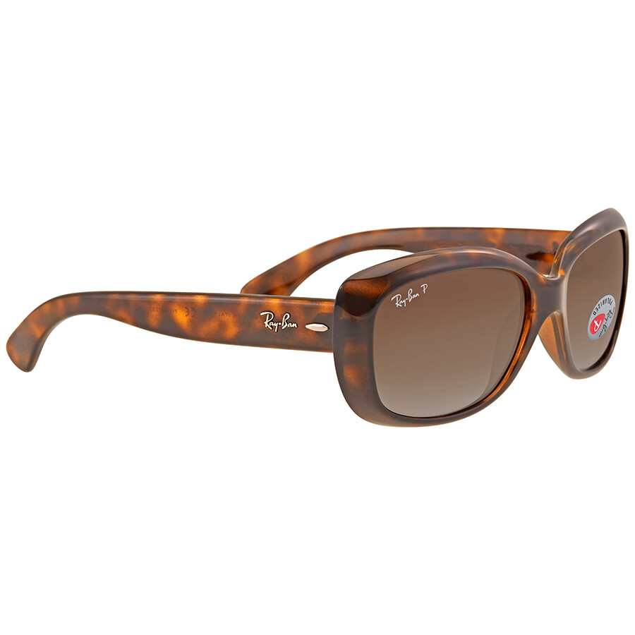 Ray Ban Jackie Ohh Brown Gradient Rectangular Ladies Sunglasses RB4101 ...