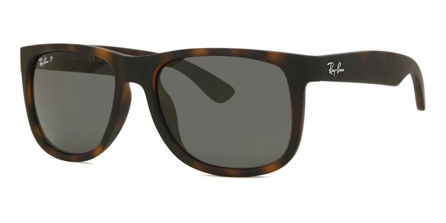 Ray-Ban Justin Classic Polarized Dark Grey Sport Men's Sunglasses ...