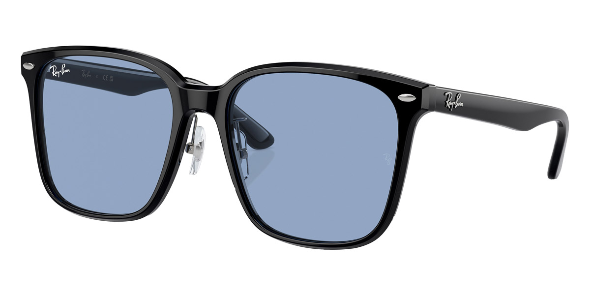 Ray-Ban Light Blue Square Unisex Sunglasses RB2206D 901/72 57 ...