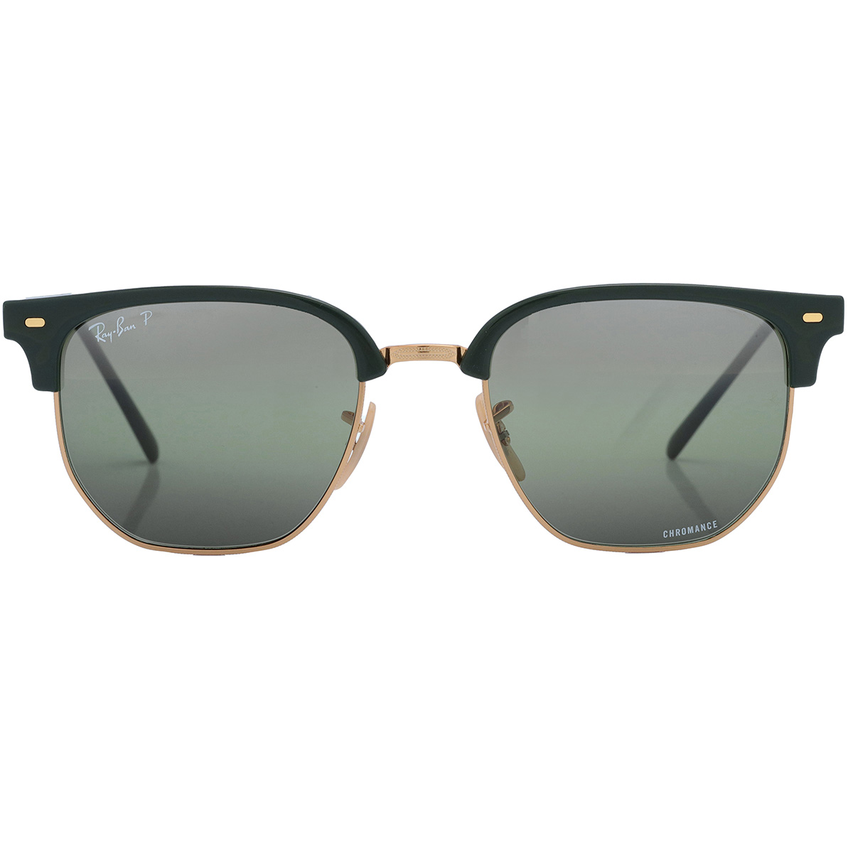 Ray-Ban New Clubmaster Polarized Green Mirrored Unisex Sunglasses ...