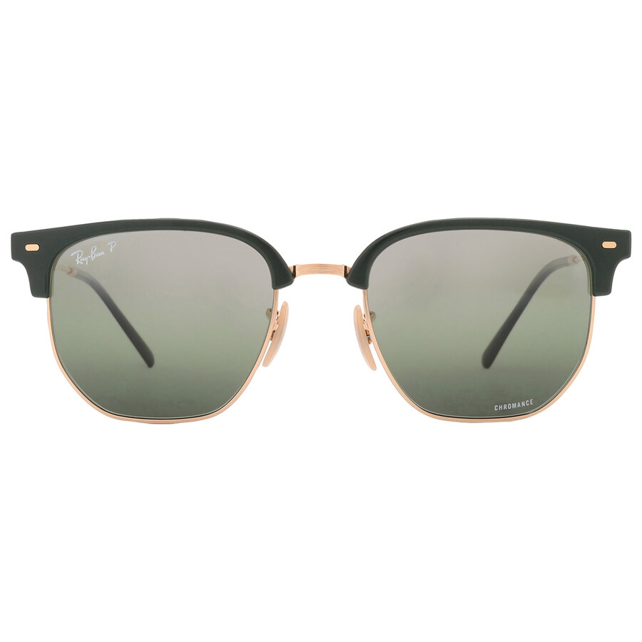 Ray-Ban New Clubmaster Polarized Green Mirrored Unisex Sunglasses ...