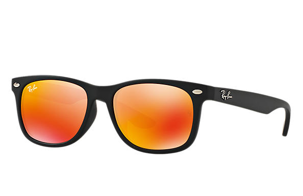 Ray-Ban NEW WAYFARER JUNIOR Red Mirror Square Sunglasses RB9052SF ...