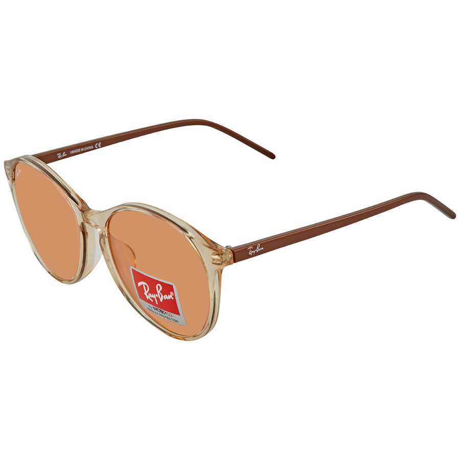 Ray-Ban Orange Classic Round Ladies Sunglasses RB4371F 126774 55 ...
