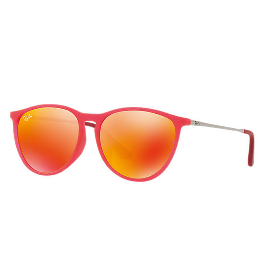 Ray-Ban Red Mirror Orange Round Unisex Sunglasses RB9060SF 70096Q52 ...