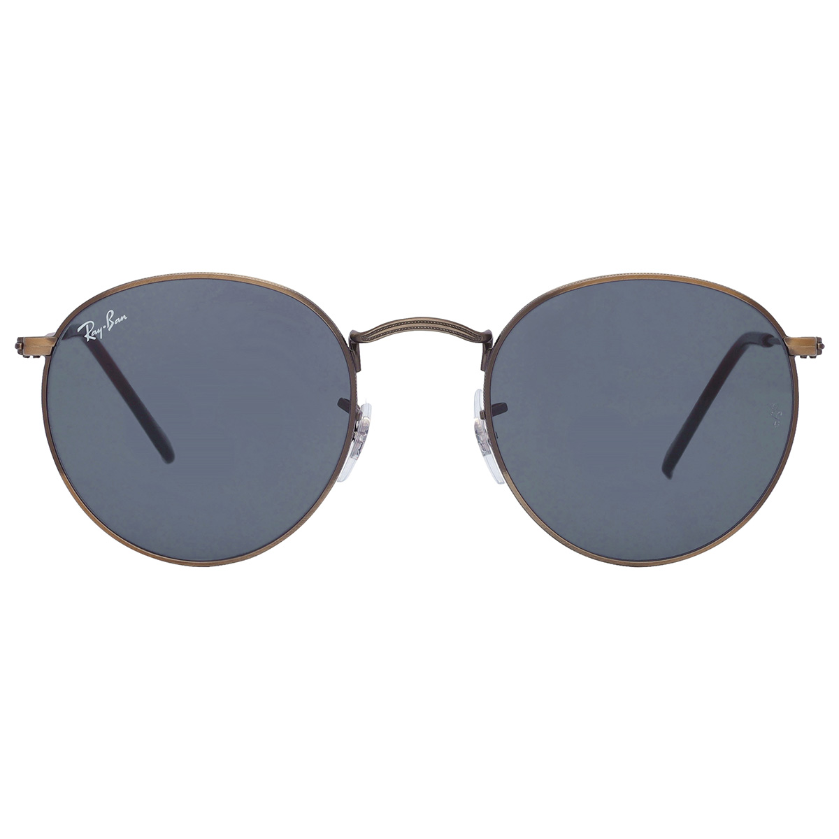 Ray-Ban Round Metal Antiqued Blue Men's Sunglasses RB3447 9230R5 50 ...