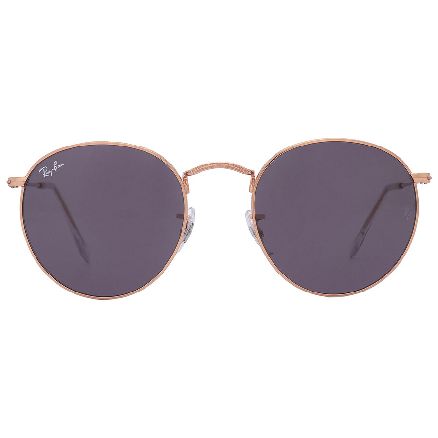 Ray-Ban Round Metal Dark Grey Unisex Sunglasses RB3447 9202B1 53 ...
