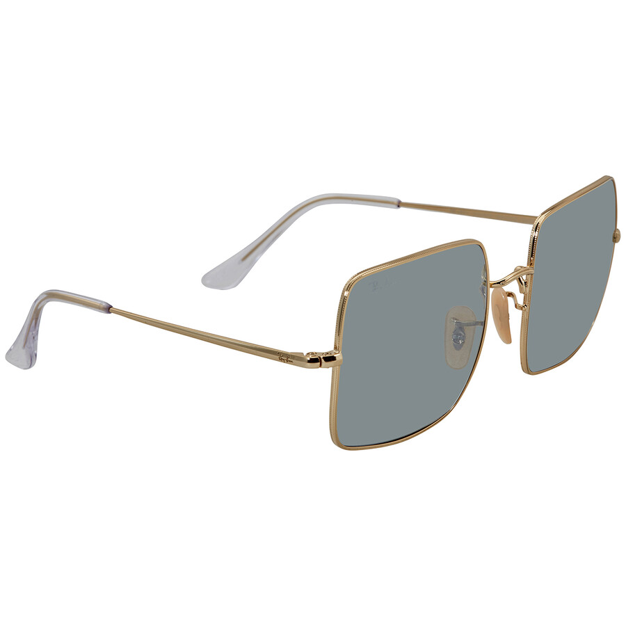 Ray-Ban Shiny Gold Square Sunglasses RB1971 001/W3 54 8056597285896 ...