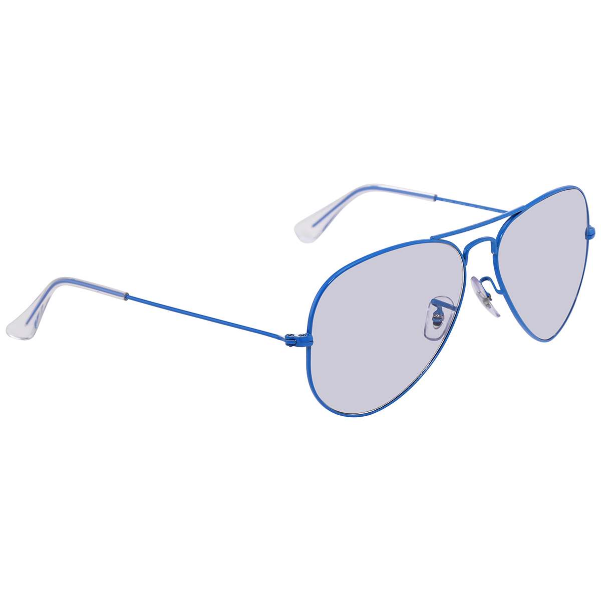 Ray-Ban Solid Evolve Light Blue/Dark Violet Photochromic Evolve Aviator ...